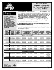 Power Gear Tip Sheet 82-L