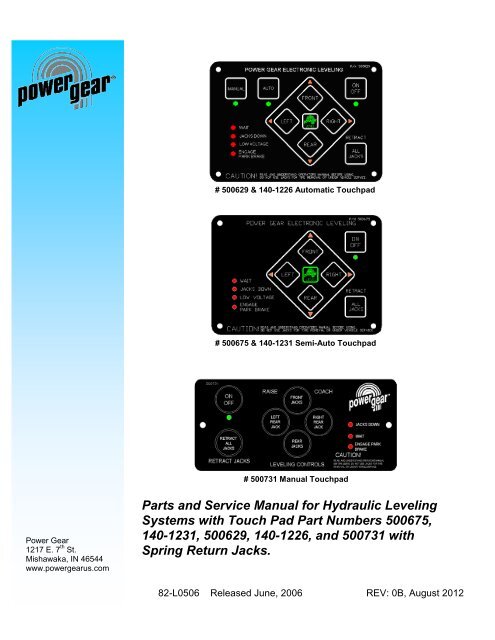 OPERATION AND MAINTENANCE - Power Gear