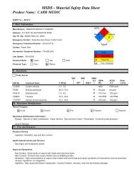 MSDS - Material Safety Data Sheet Product ... - Myers Tire Supply