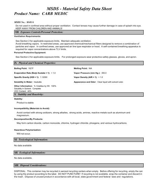 MSDS