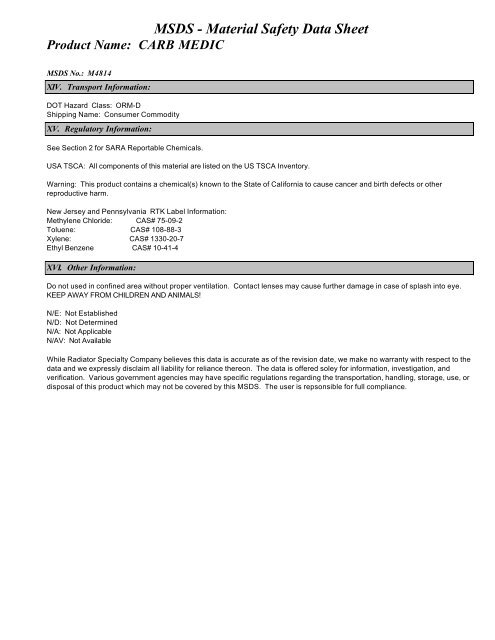 MSDS