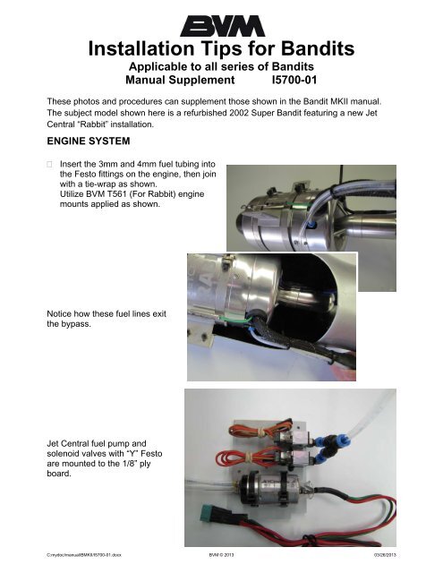 Installation Tips for Bandits