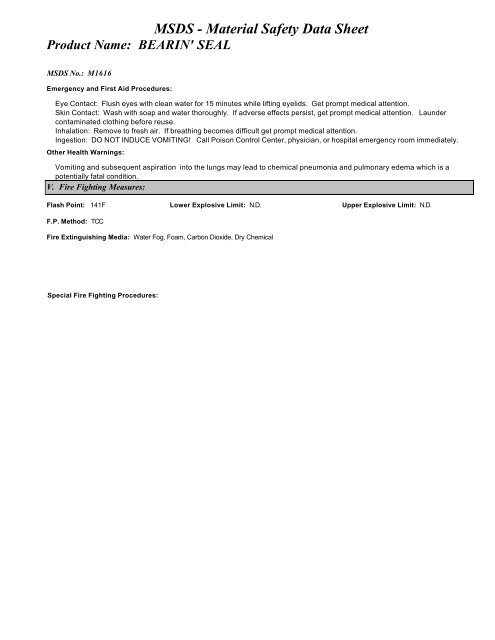 MSDS
