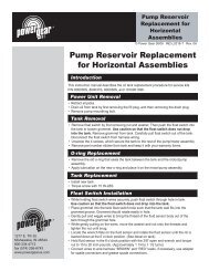 Power Gear Tip Sheet 82-L