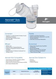 Aeroneb Pro Instruction Manual - Aerogen