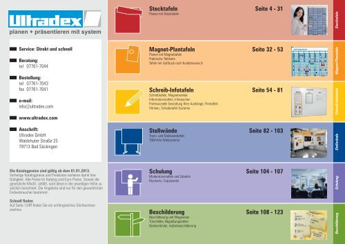 Ultradex Planrecord Stecktafel, 32 Steckbahnen, 62 x 44 cm, 1007