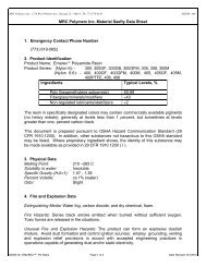 Nylon 6 MSDS - MRC Polymers