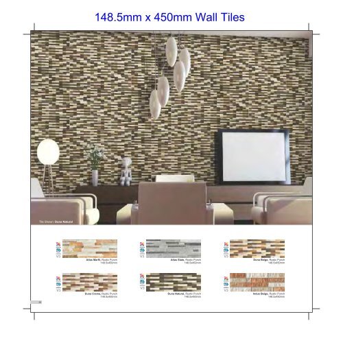 148.5mm x 450mm Wall Tiles