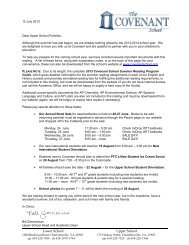 Sample letter- for' parents with child with head lice. School Letterhead