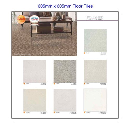 605mm x 605mm Floor Tiles