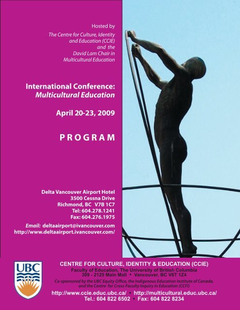 program - Centre for Culture, Identity and Education - University of ...