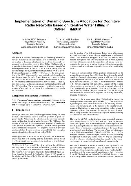 Implementation Of Dynamic Spectrum Allocation For Cognitive Radio