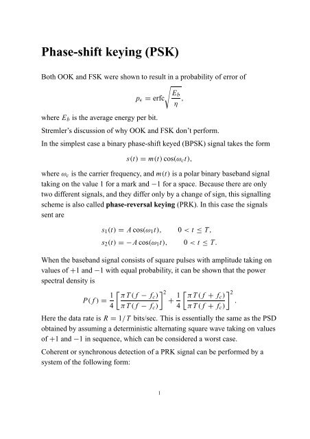 Phase-shift keying (PSK)