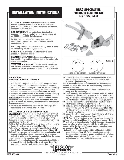 INSTALLATION INSTRUCTIONS