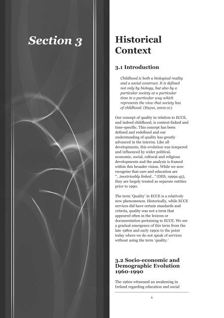 Historical Context - Centre for Early Childhood Development ...