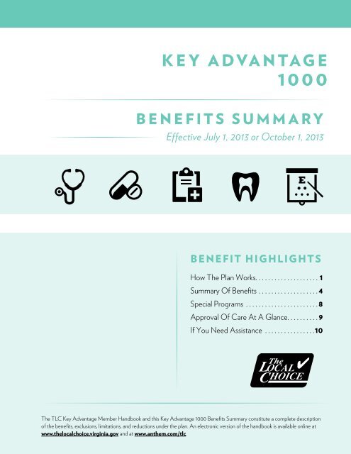 Key AdvAntAge 1000 - The Local Choice - Commonwealth of Virginia