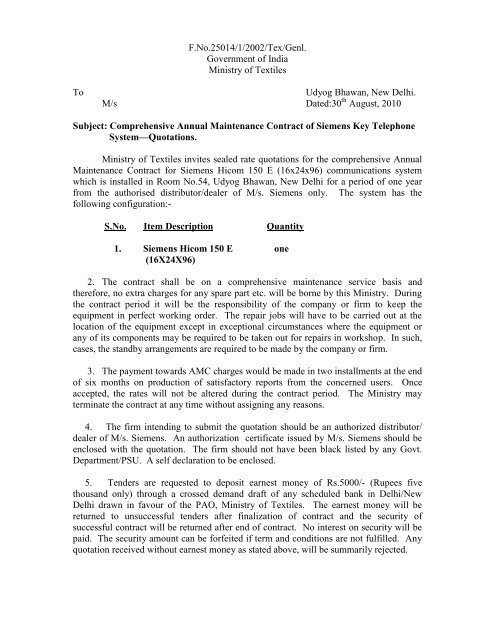 Comprehensive Annual Maintenance Contract of Siemens Key ...