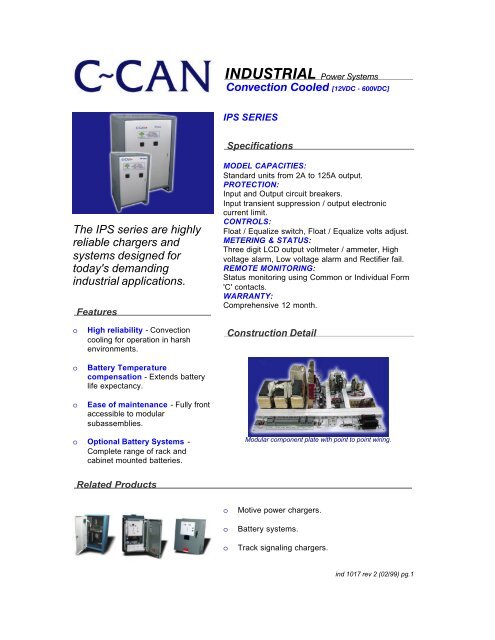 IPS series - C~Can Power Systems Inc