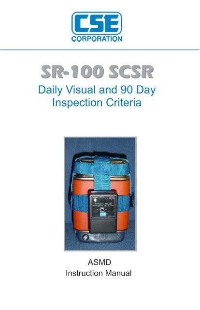 SR-100 SCSR - CSE Corporation