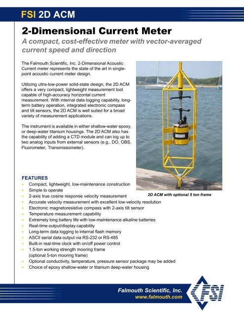 2D ACM Current Meter Datasheet