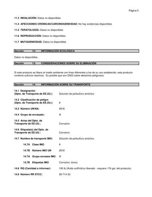 Página 4 Sección 8: CON