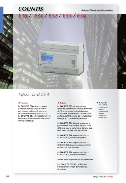 COUNTIS E30 / E31 / E32 / E33 / E34 - Socomec