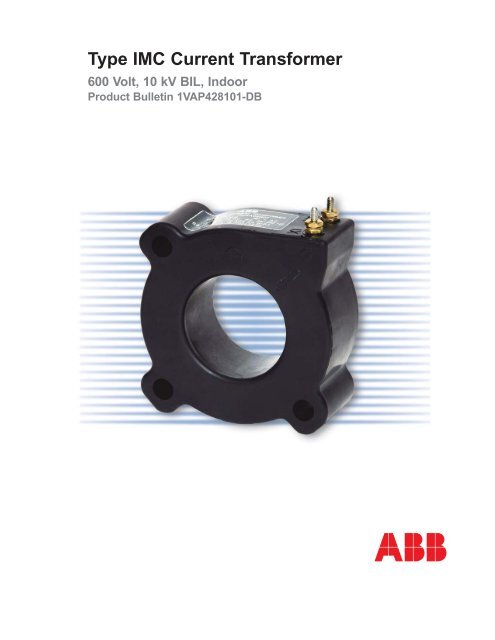 Type IMC Current Transformer - Tika Energy Management