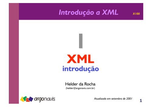 Introdução a XML - Argo Navis