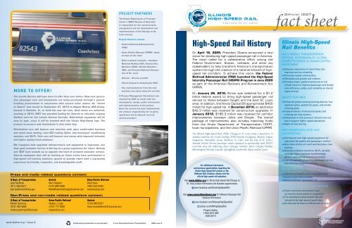 fact sheet - Official IDOT Illinois High Speed Rail