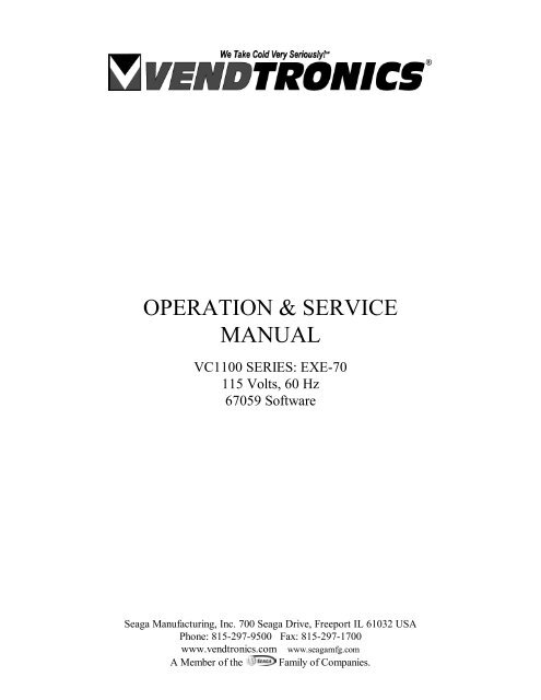 OPERATION & SERVICE MANUAL - Vending World