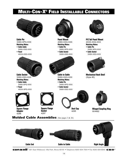 MULTI-CON-XÂ® FIELD INSTALLABLE CONNECTORS - Digikey