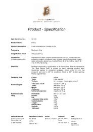 Product Specification - Friedrich Ingredients