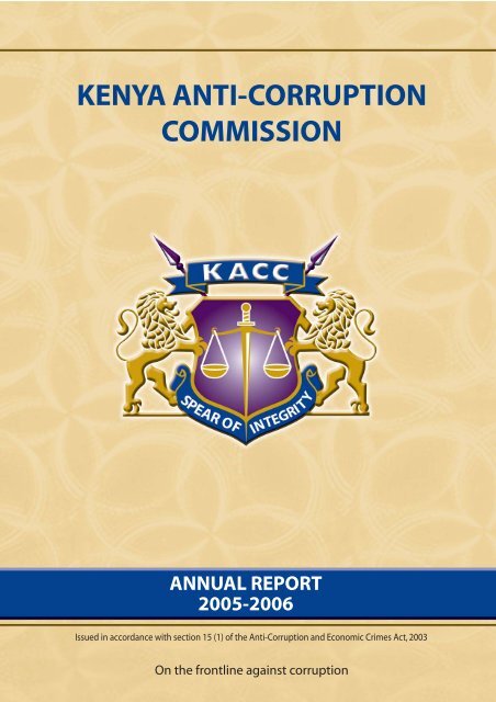 to download 2005-2006 KACC Annual Report - Ethics and Anti ...
