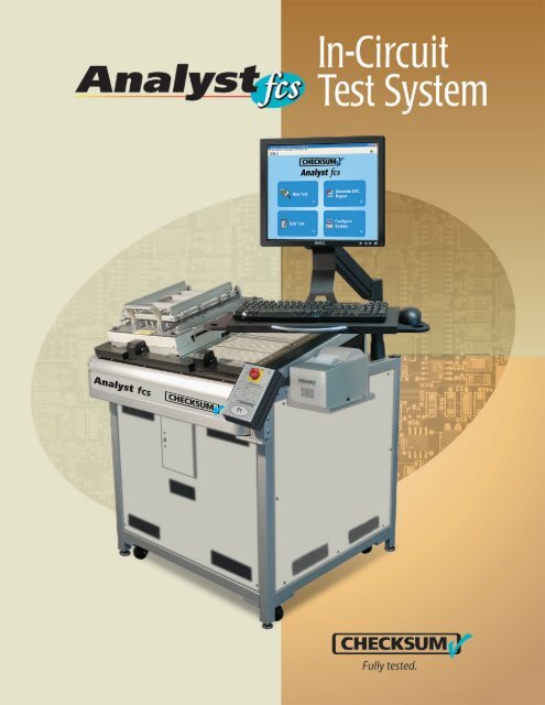 CheckSum Analyst fcs Fixture Compatible In Circuit Test System