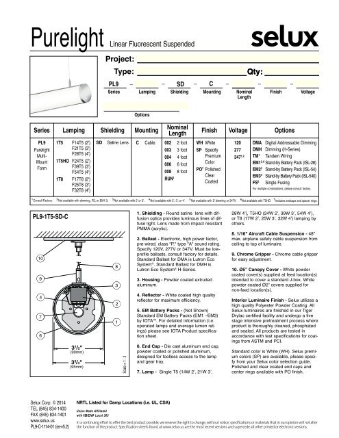 Purelight Suspended - Selux