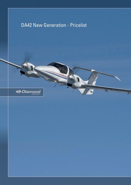 DA42 New Generation - Pricelist