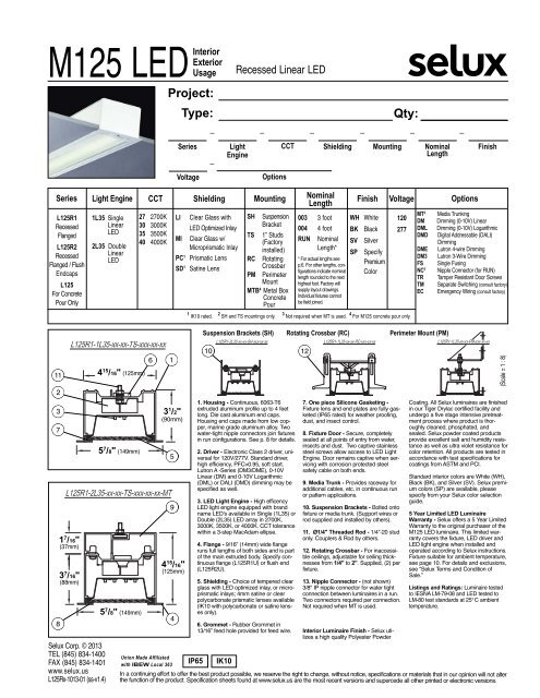 M125 LED Recessed [L125-R] selux.us