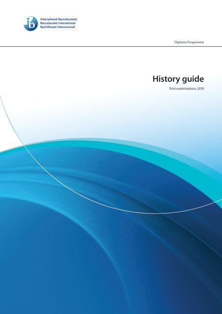 The IB diploma History guide