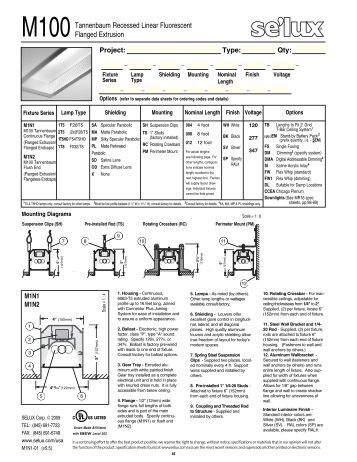 M60 LED Recessed Linear LED Flanged Extrusion [L6Rx] selux.us