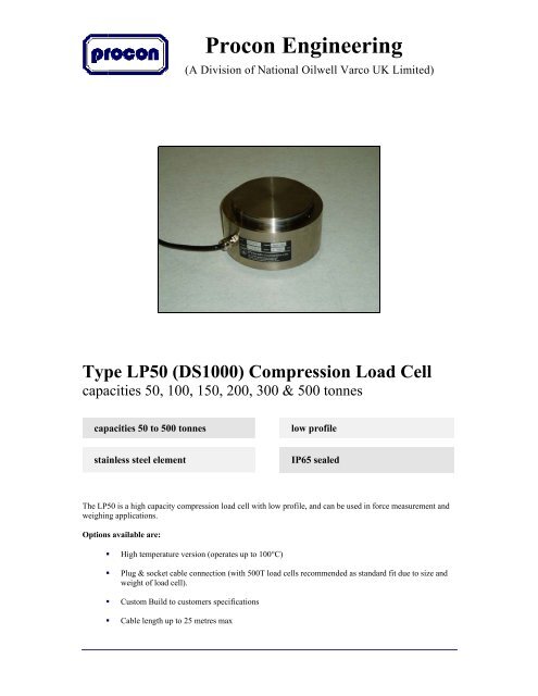 LP50 _DS1000_ Load C.. - Procon Engineering