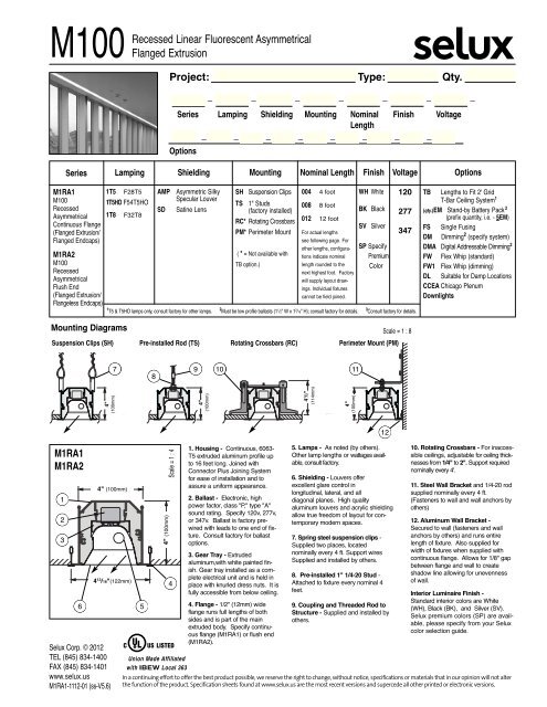 M100 Recessed Asymmetrical Flanged Extrusion [M1RA1] selux.us
