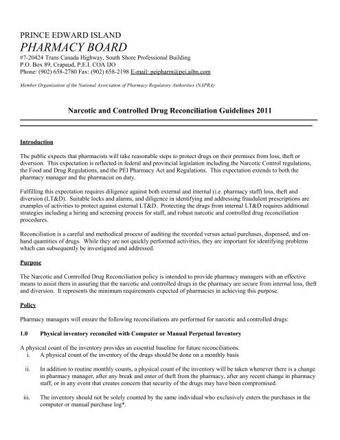 PHARMACY BOARD - NAPRA