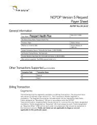 Payer Sheet Template - Pharmacy Benefits Management ...