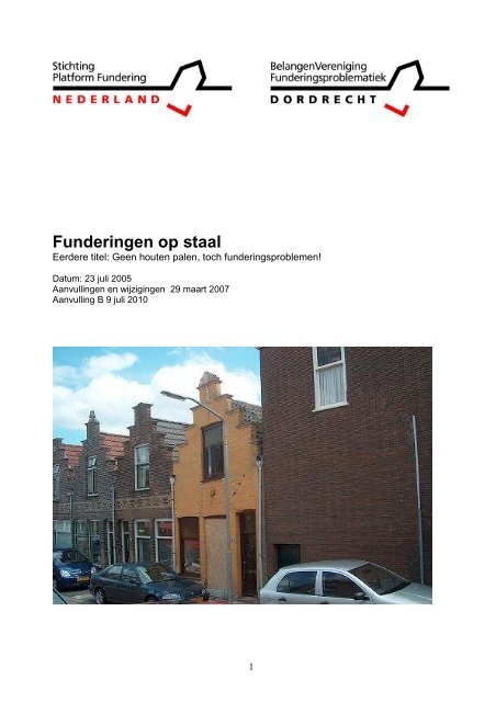 Funderingen op staal - Platform Fundering