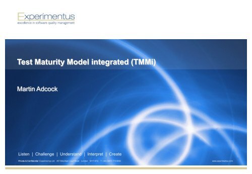 Test Maturity Model integrated (TMMi) - Experimentus