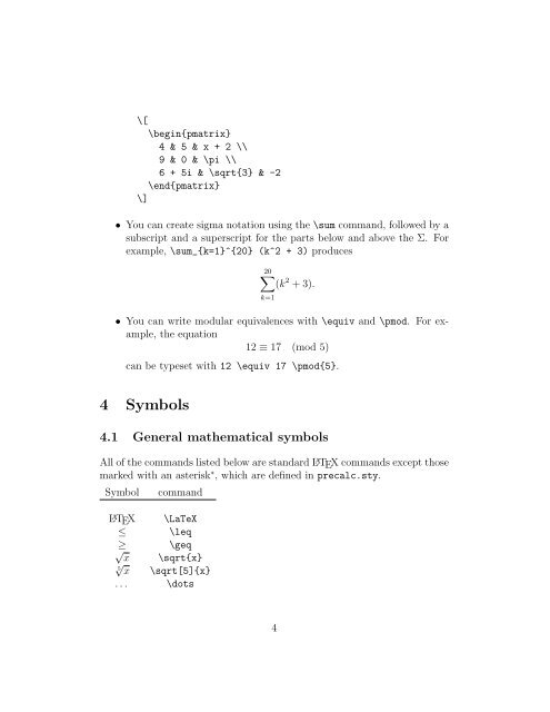 begin{pmatrix} 4 & 5