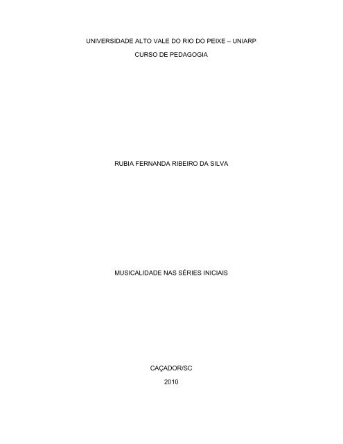 rubia f.r - tcc - Uniarp