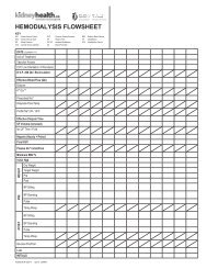 60.10.02 Hemodialysis Flow Sheet Standard - Kidney Health