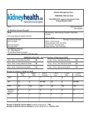 60.10.02a Appendix: Hemodialysis Flow Sheet - Kidney Health