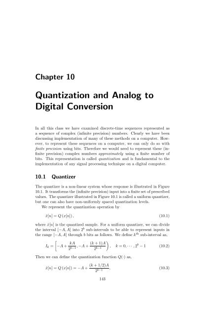Quantization and Analog to Digital Conversion - licos